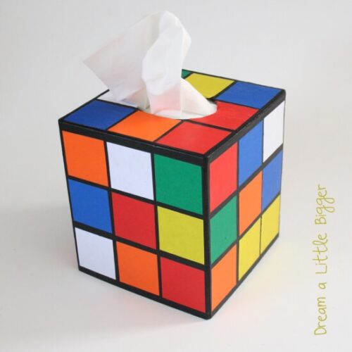 Rubik's Cube Tissue Box Cover Tutorial ⋆ Dream a Little Bigger