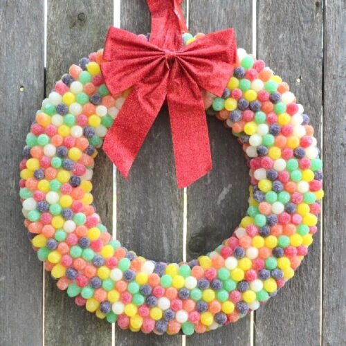 Gum Drop Wreath Tutorial ⋆ Dream a Little Bigger
