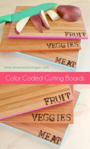 Color Coded Cutting Boards Tutorial ⋆ Dream a Little Bigger