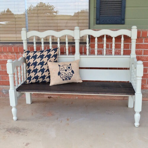 Upcycled Bed to Bench Tutorial ⋆ Dream a Little Bigger