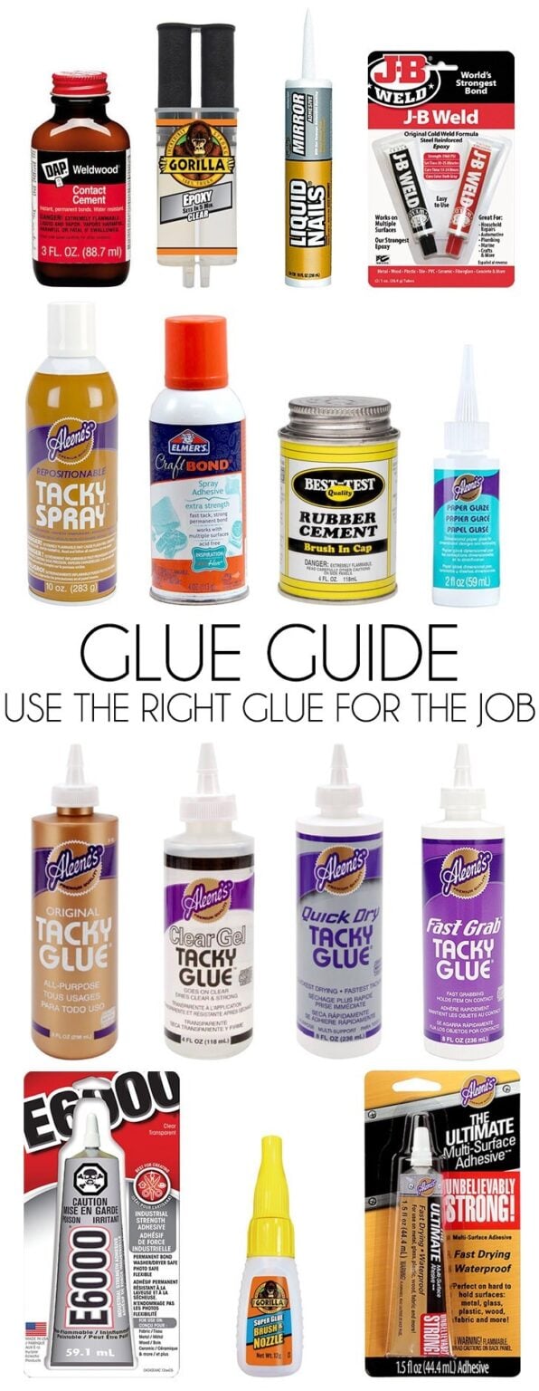 Glue Guide - Use the Right Glue for the Job ⋆ Dream a Little Bigger