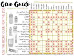 Glue Guide - Use the Right Glue for the Job ⋆ Dream a Little Bigger