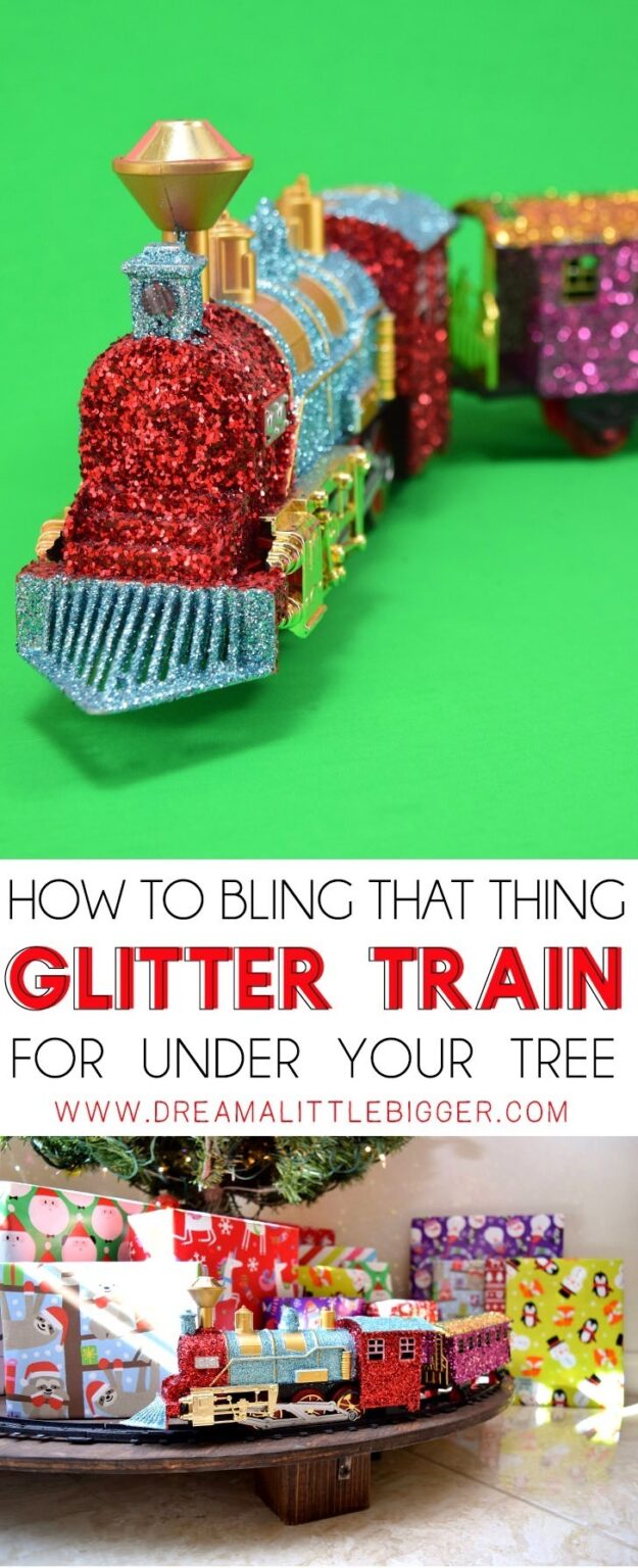 Glitter Train for under your Tree ⋆ Dream a Little Bigger