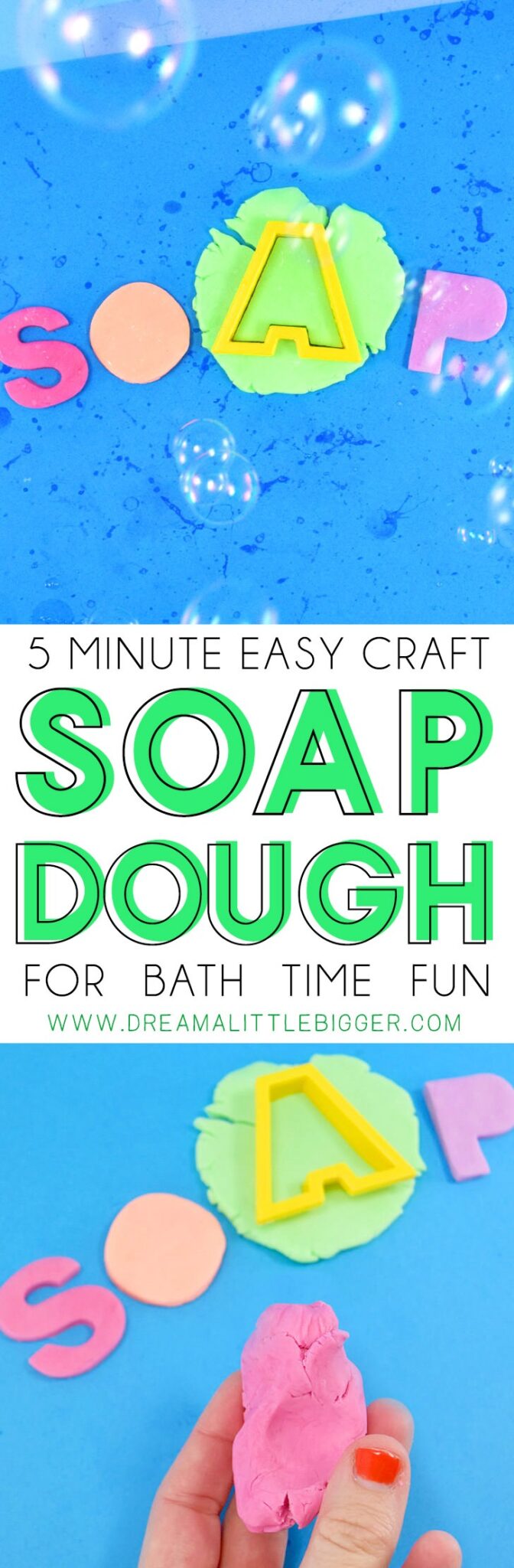 DIY Soap Dough for Bath Time Fun ⋆ Dream a Little Bigger