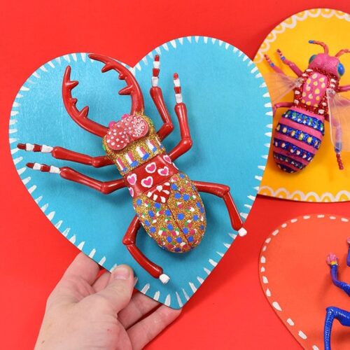 These sweet love bug Valentines are giant insect toys that you can ...