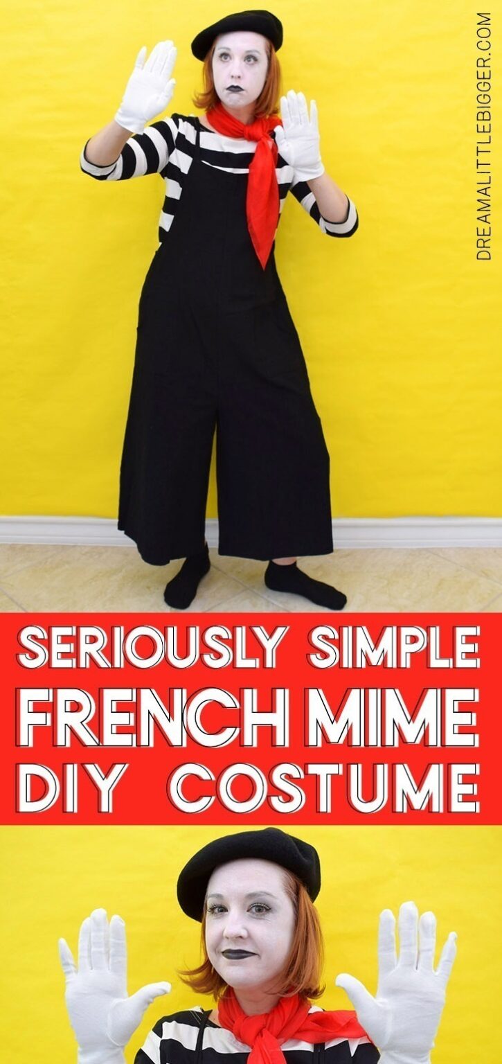 Easy DIY Mime Costume ⋆ Dream a Little Bigger