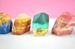 Easy DIY Crystal Gemstone Soaps ⋆ Dream a Little Bigger