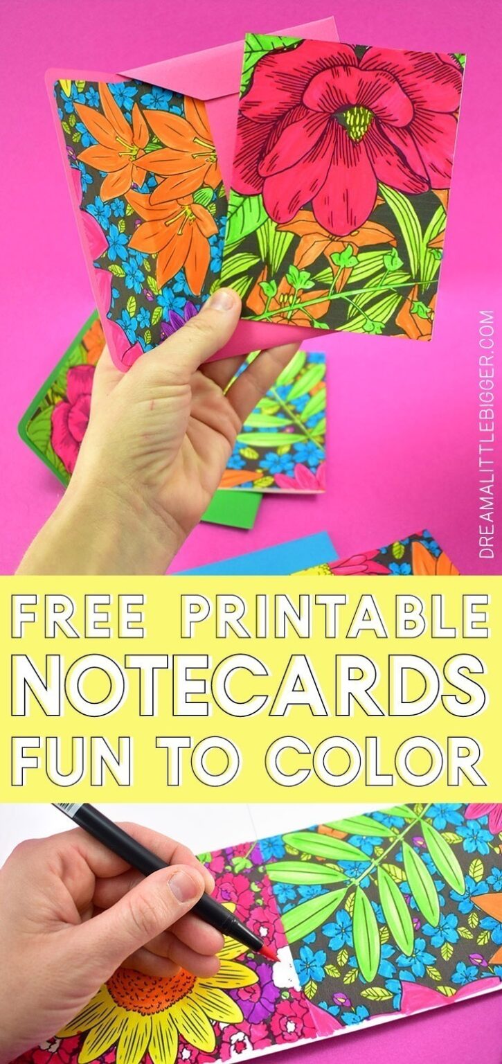 Holidays come up on me so quickly! I LOVE these free floral notecards I ...