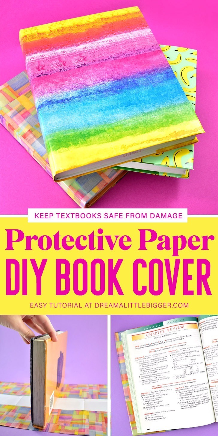 How To Make A Book Cover From Paper Dream A Little Bigger