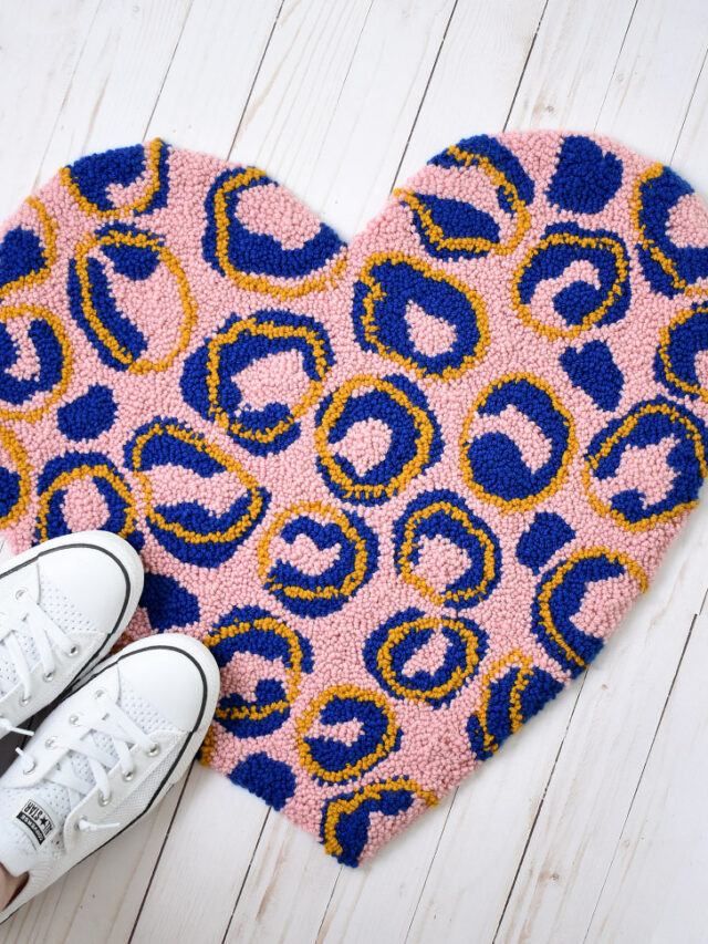 DIY Heart-Shaped Leopard Rug ⋆ Dream a Little Bigger