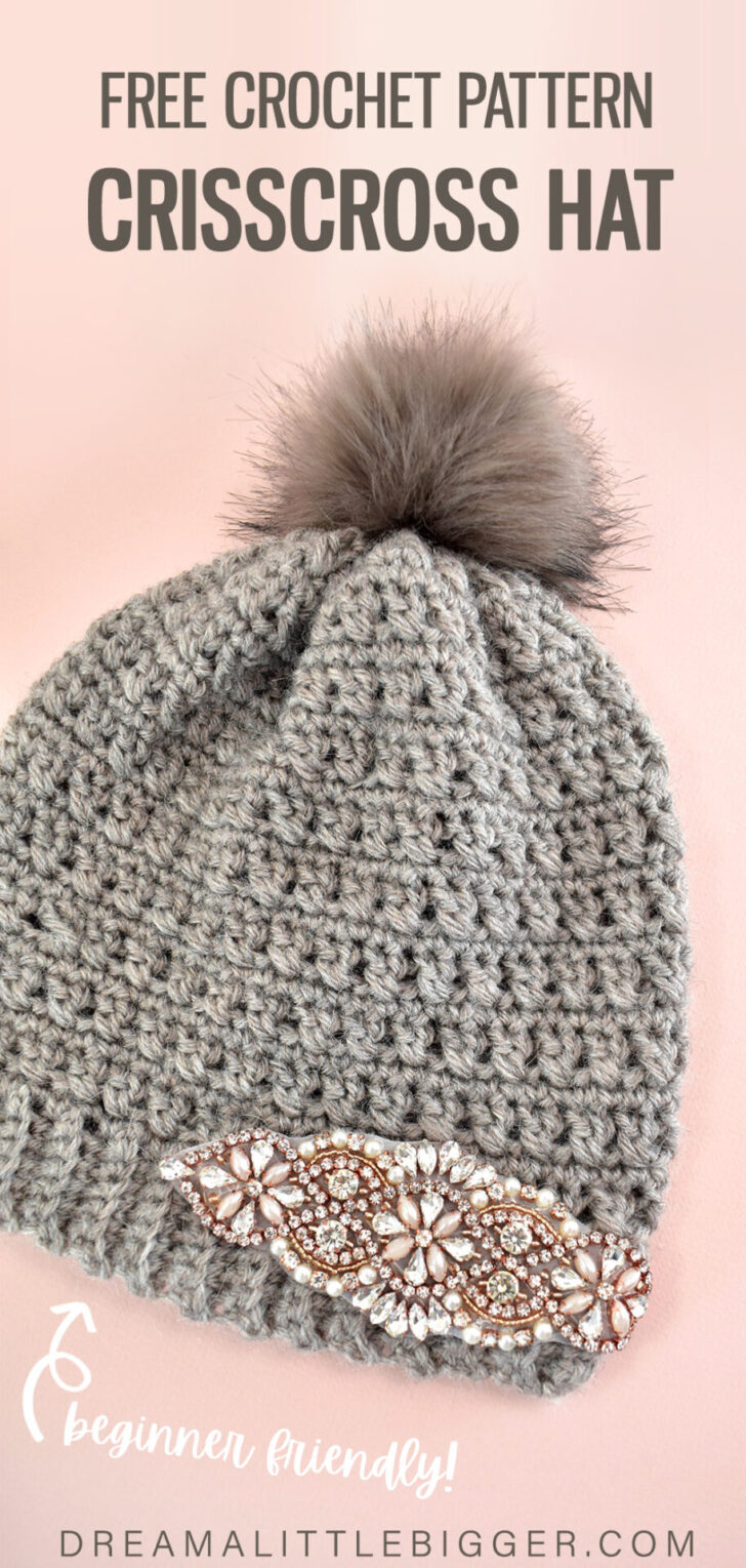 criss-cross-crochet-hat-free-pattern-dreamalittlebigger-header2 ⋆ Dream ...