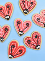 Decorated Love Bug Cookies for Valentine's Day ⋆ Dream a Little Bigger