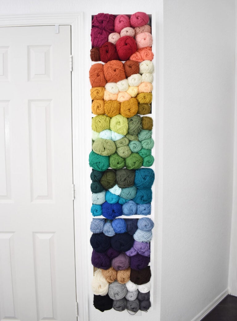 DIY Yarn Storage - Build a Yarn Shelf ⋆ Dream a Little Bigger