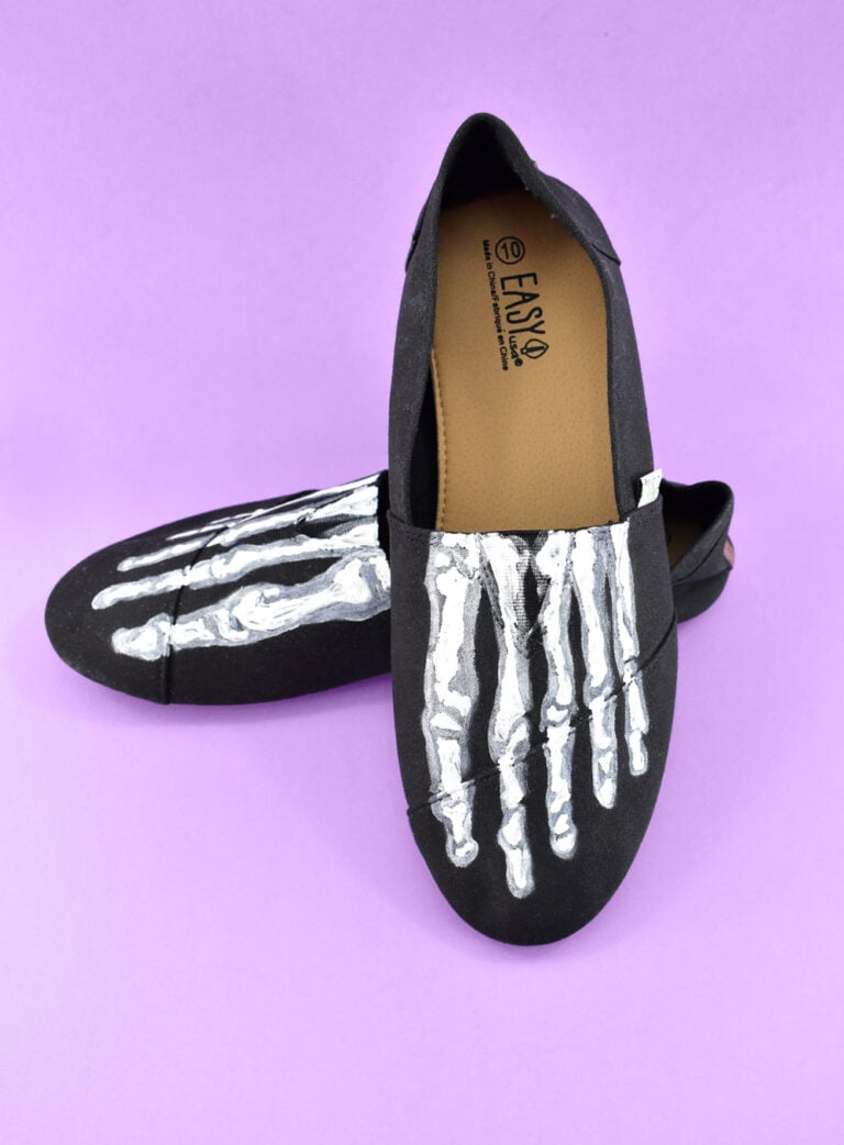 DIY Skeleton Feet Shoes 2 Ways! ⋆ Dream a Little Bigger
