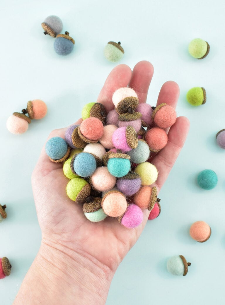 Felt Acorn Garland ⋆ Dream a Little Bigger
