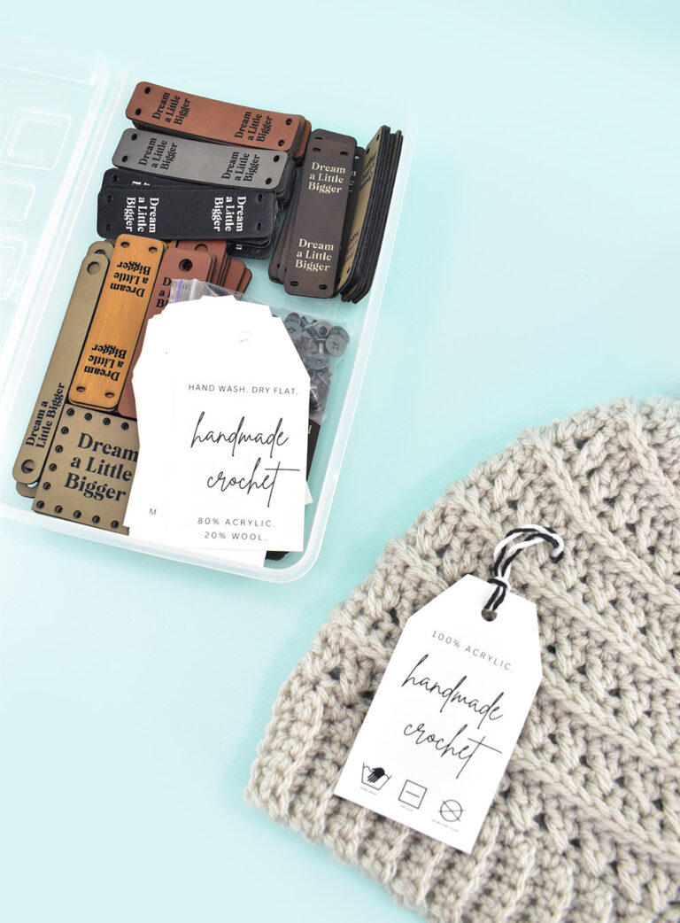 Free Customizable Washing Care Tags ⋆ Dream a Little Bigger